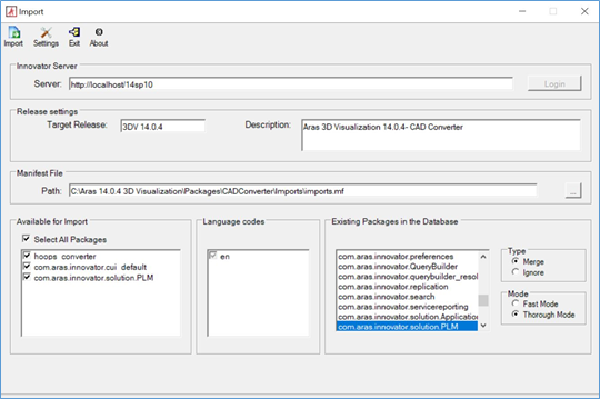 Manual Aras CAD Converter Upgrade
