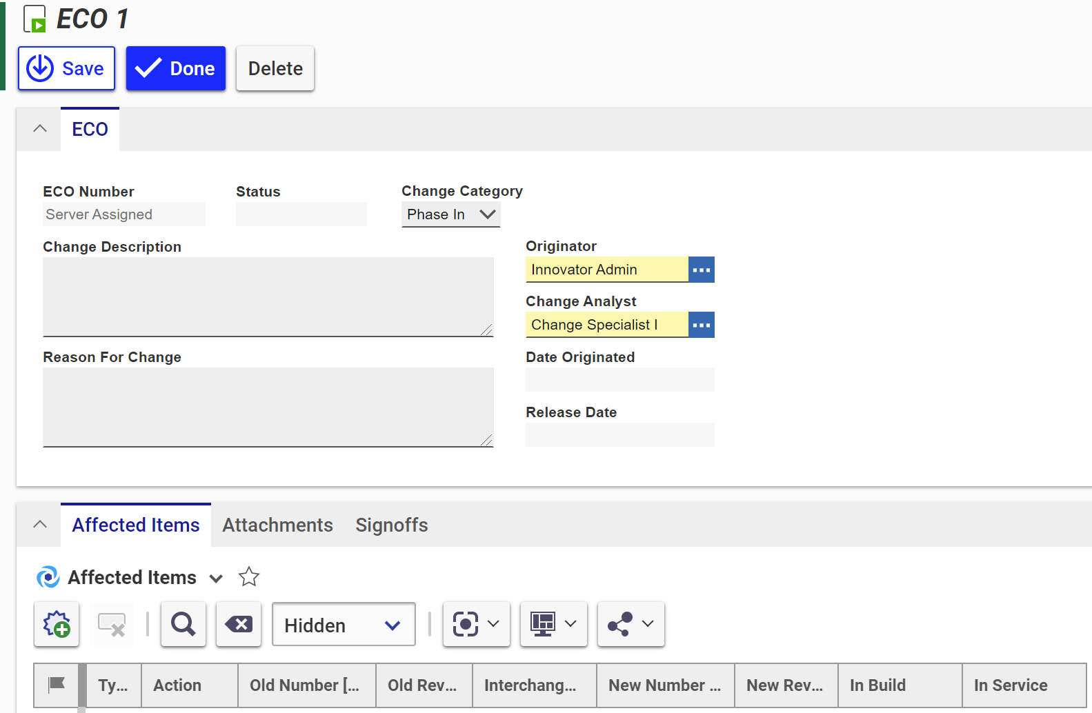 Simplified Change Management