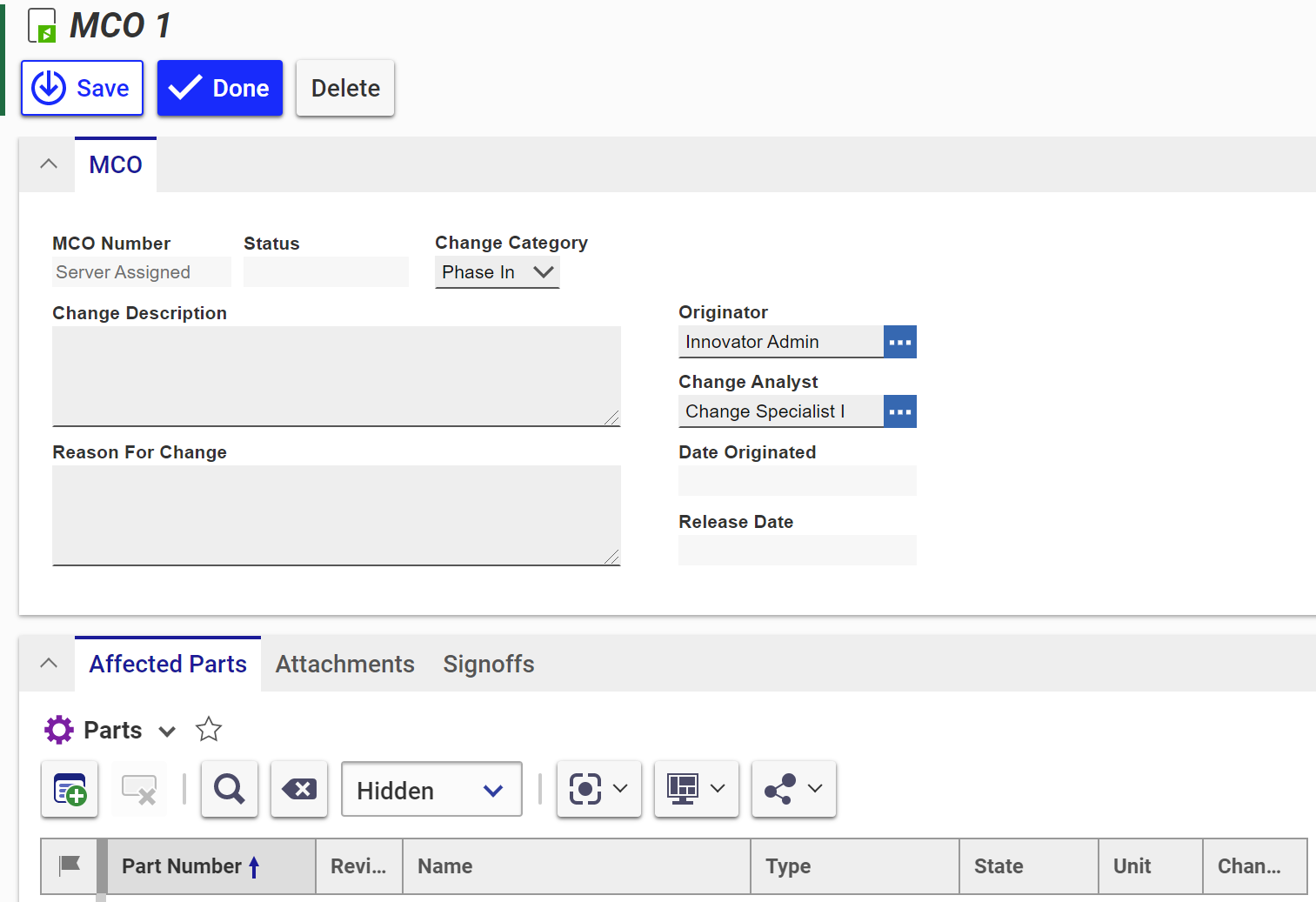 Simplified Change Management