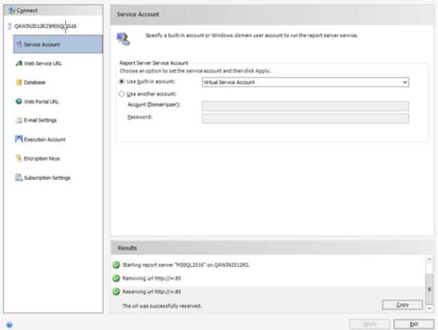 Installing Reporting Services