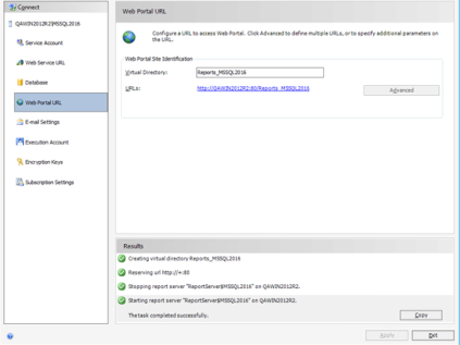 Installing Reporting Services